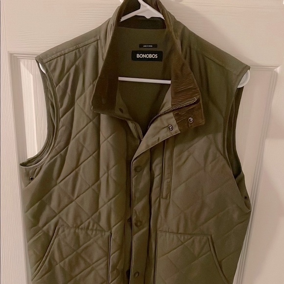 Bonobos | Jackets & Coats | Bonobos Olive Green Quilted Vest | Poshmark